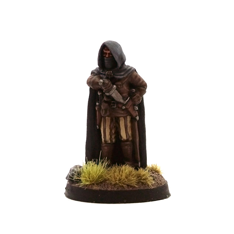 Male Assassin Unsheathing Dagger - Zelen Tubbut