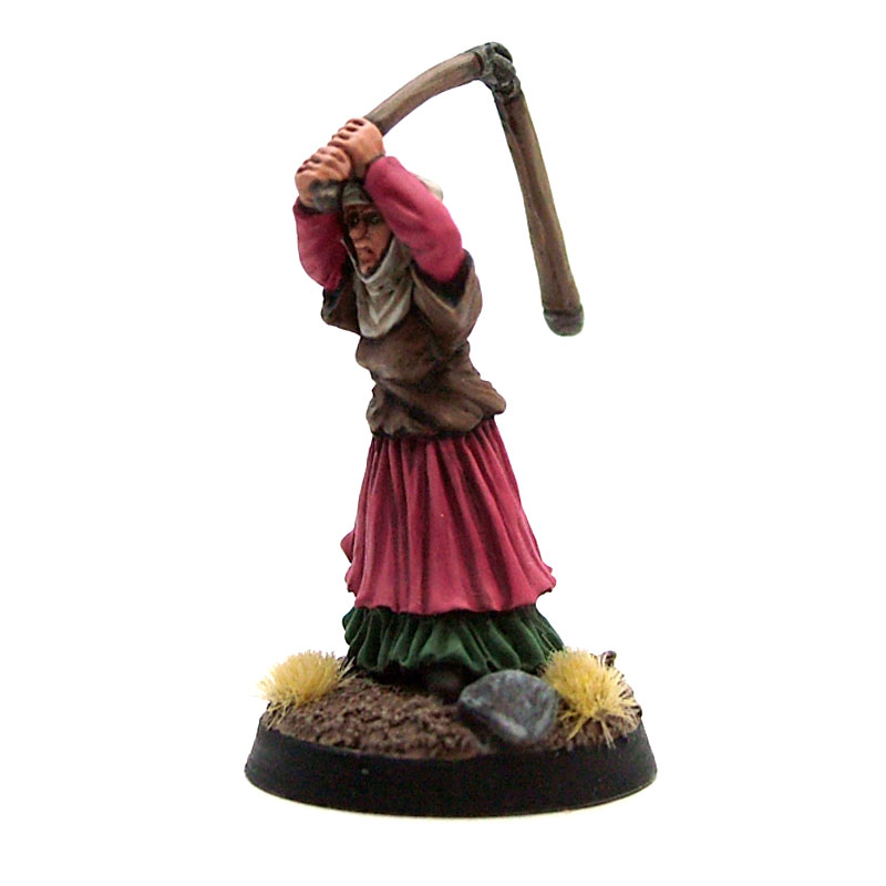 Female Farmer With Flail - Thora Escher